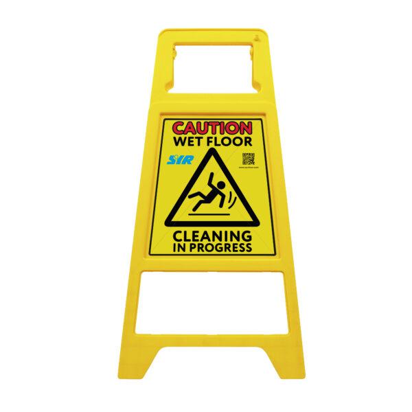 Dual Warning Caution Wet Floor Sign