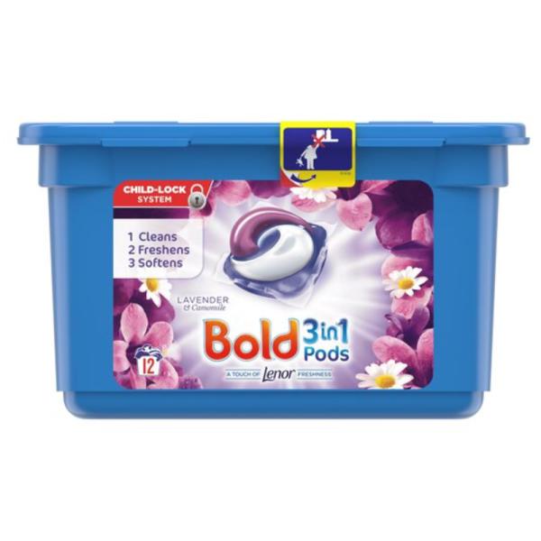 Bold All-in-1 Pods Lavender & Chamomile - 12 Washes
