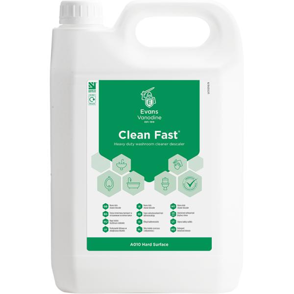 Evans Clean Fast HD Washroom Cleaner 5L