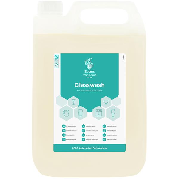 Evans Glasswash Detergent 5L