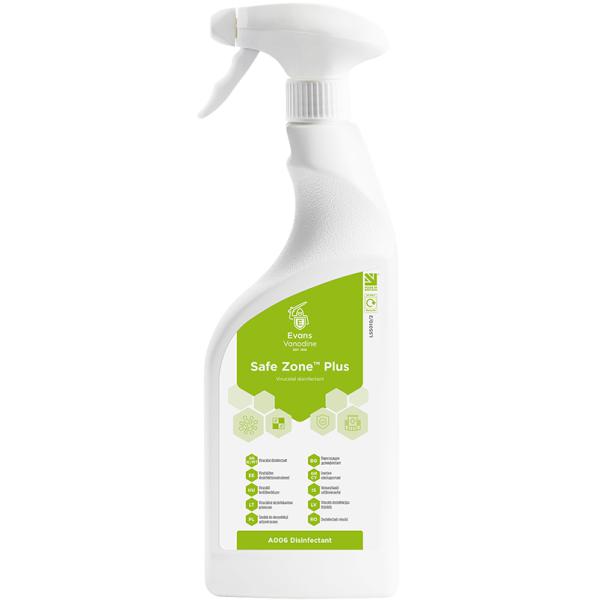 Evans Safe Zone Plus Disinfectant 750mL CASE