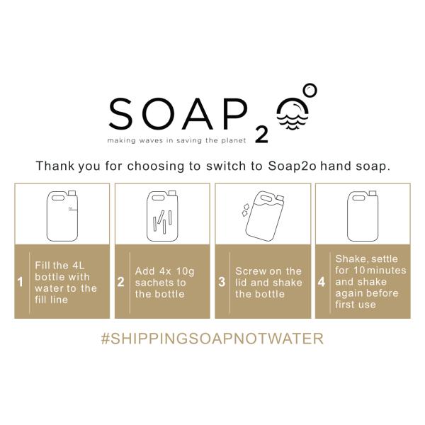 Soap2o Elegantly Eco Hand Soap - Pomegranate and Cranberry