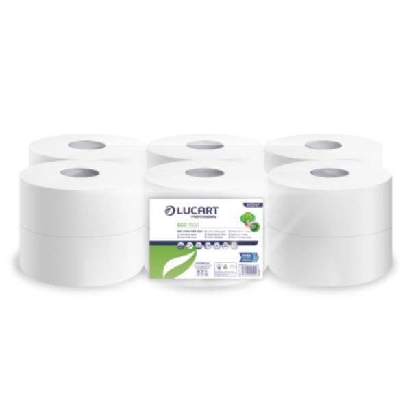 Mini Jumbo Toilet Roll 2Ply White 150mtr 2.2in