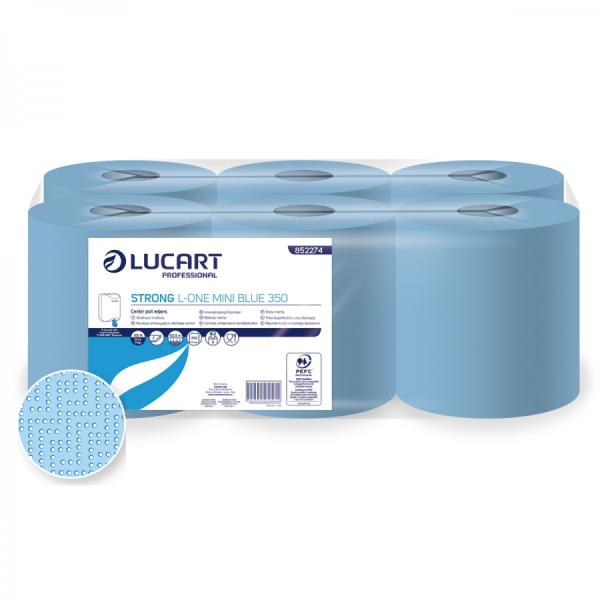 Strong L-One Blue Mini Centrefeed Roll - 122m