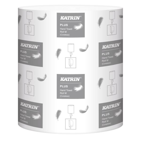 Katrin PLUS Hand Towel Roll M 2 Coreless White 23cm x 150m
