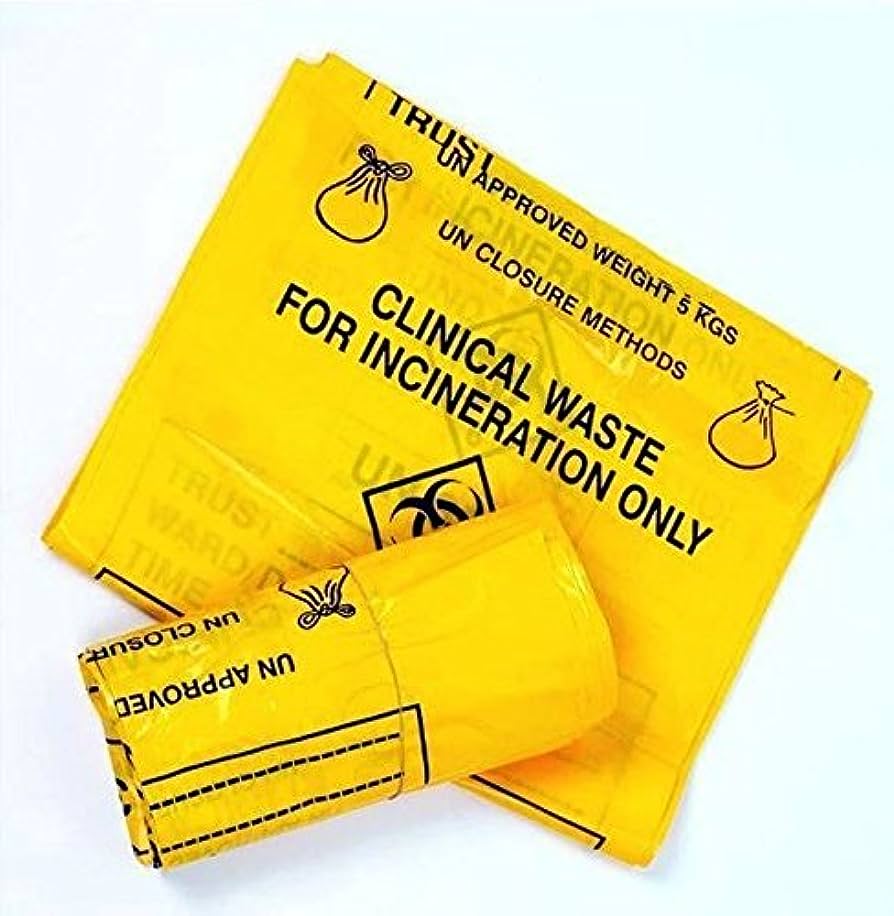 Yellow Clinical Waste Sack Rolls 356 x 711 x 965xx (14 x 28 x 38'')