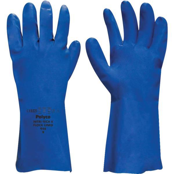Medium 8 Blue Nitri-Tech Nitrile Glove