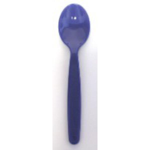 Small Dessert Spoon - Royal Blue Plastic
