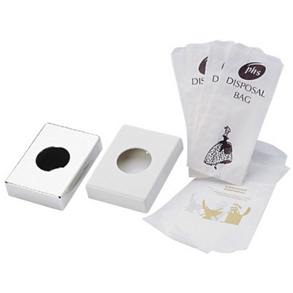Ladies Sanitary Disposable Bags (White Sulphite Bags)